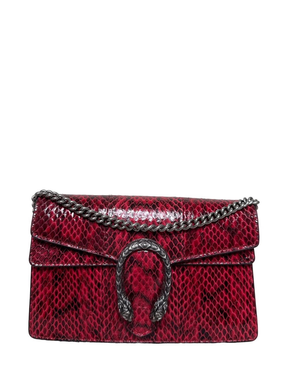 Gucci Super Mini Dionysus Red Python Leather Chain Bag – Vilma's Vault